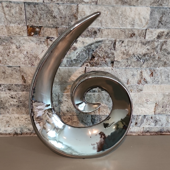 Pier 1 | Accents | Pier Silver Spiral Sculpture | Poshmark
